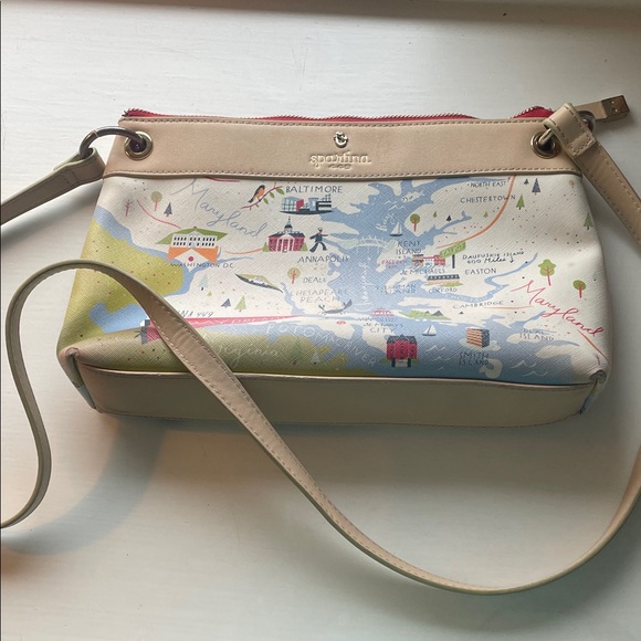 Spartina 449 | Bags | Spartina 449 Colorful Map Print Crossbody Bag ...
